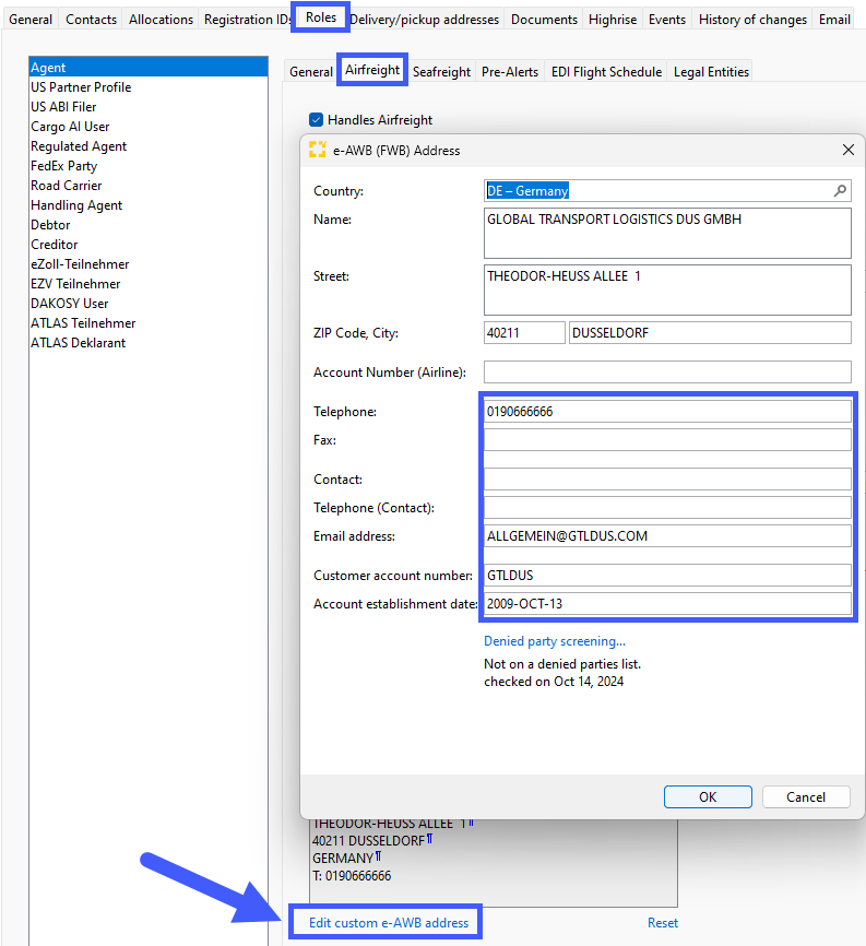 How do I meet U.S. ACAS regulations in FWB/FHL communication from Scope?