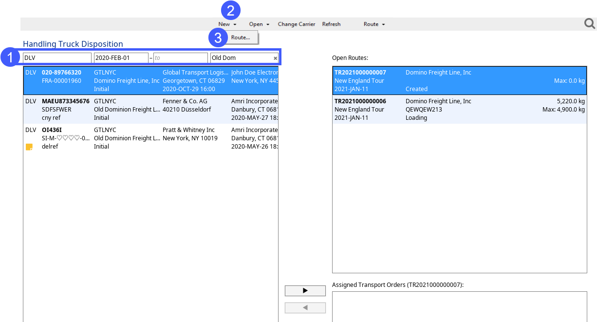 How can I create Truck Dispositions?