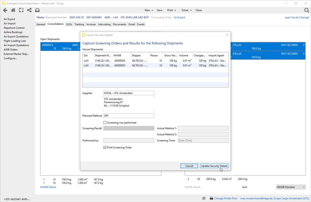 Air Freight Security