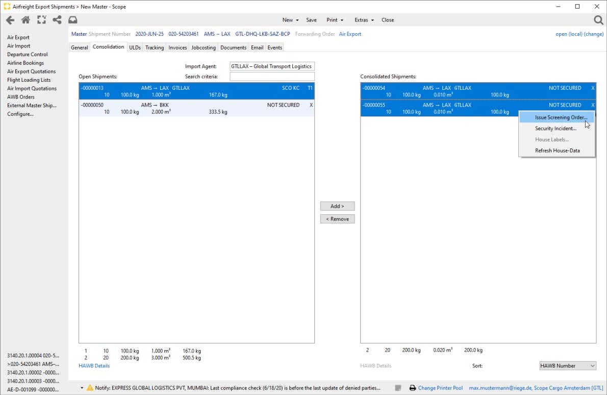 Air Freight Security