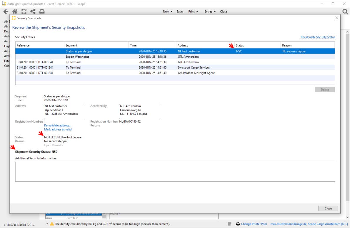 Air Freight Security