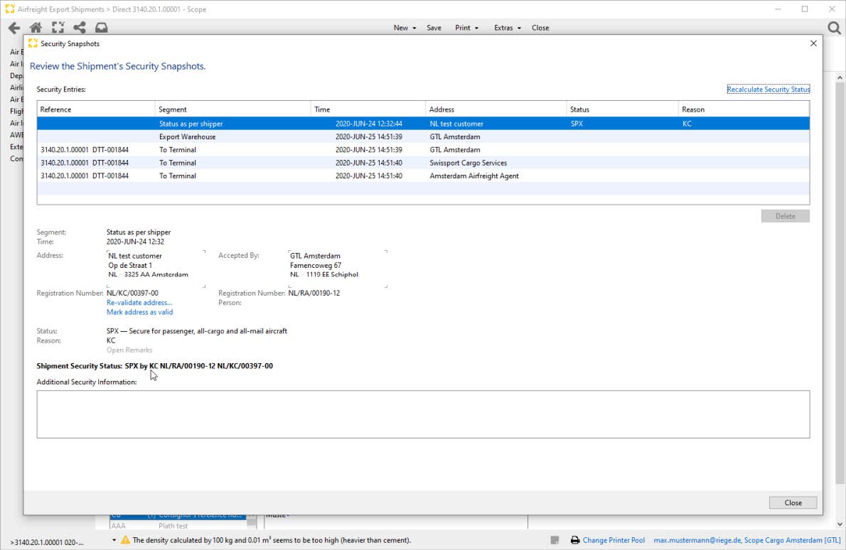 Air Freight Security