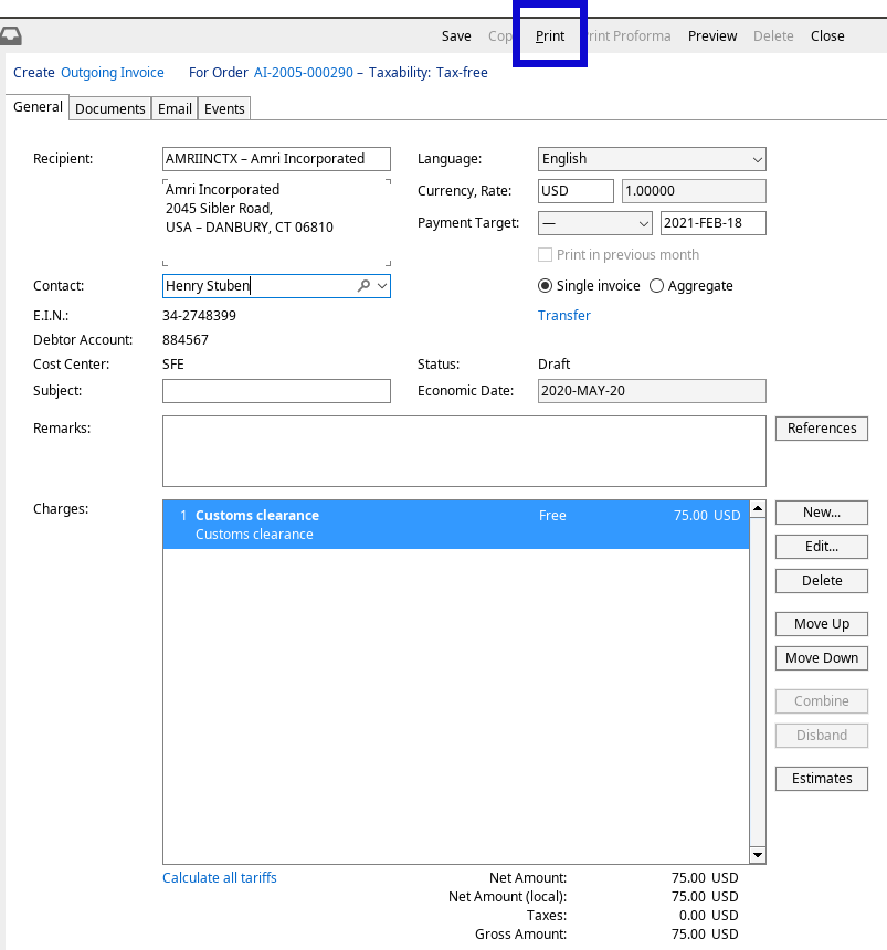 How can I merge and attach documents to an emailed invoice or general ...