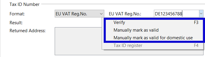 How can I validate the EU-VAT-ID?