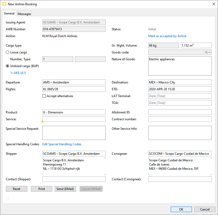 How can I manage Airline Booking in Scope?