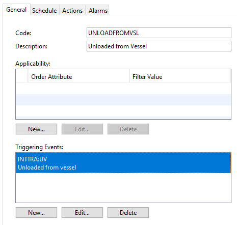 How can I choose and set up INTTRA events in Scope?