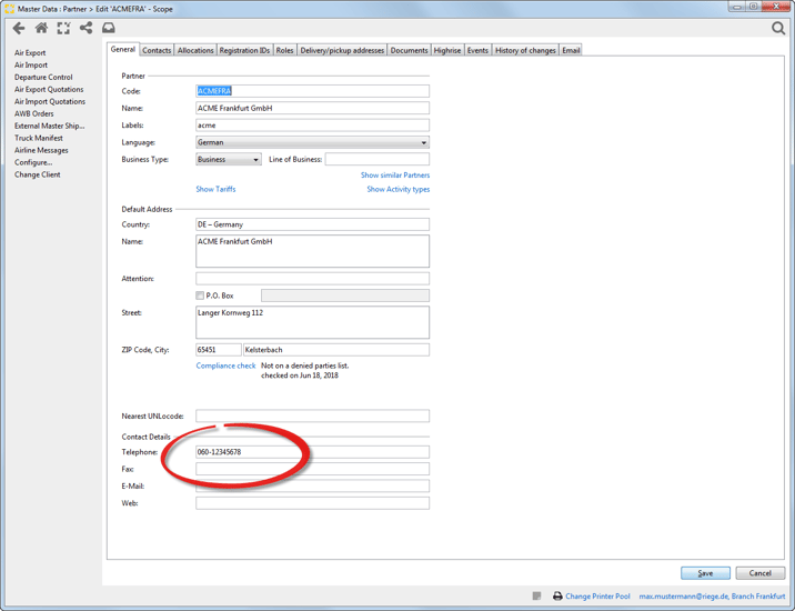 How do I enter AWB's to Chinese Destinations?