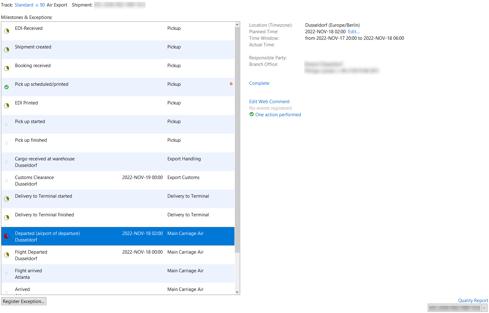 Shipment Tracking Monitor