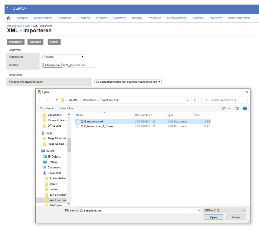 How to make use of the Exact Online interface?