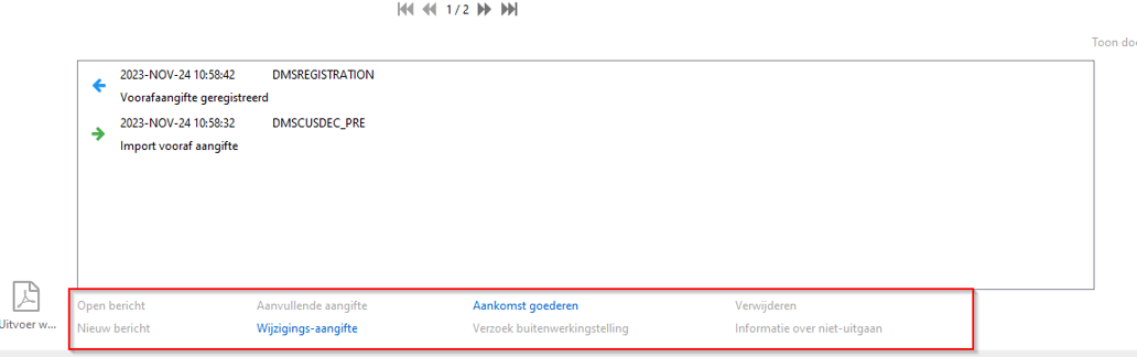 Hoe kan ik op verzoek van de Douane een wijziging of correctie doorvoeren in een DMS-aangifte?