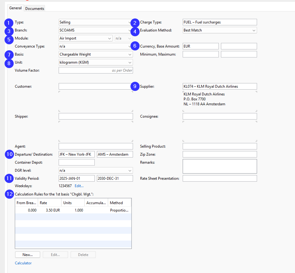 How do I create a tariff?