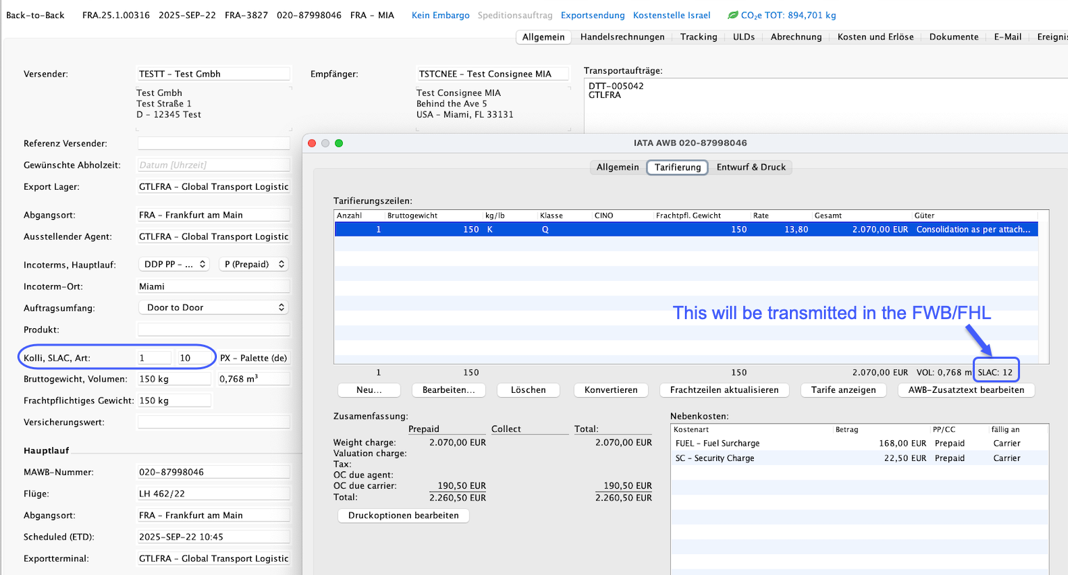 Why is the FWB/FHL different from the printed AWB or the shipment data ...